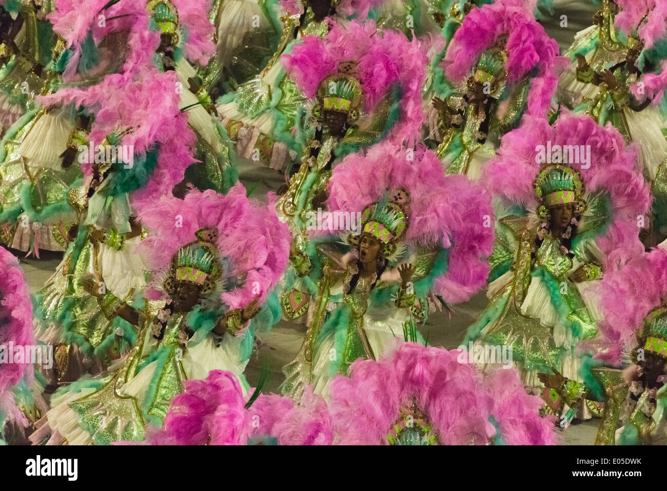 Samba Parade at Sambadrome during Carnival, Rio de Janeiro, Brazil ...