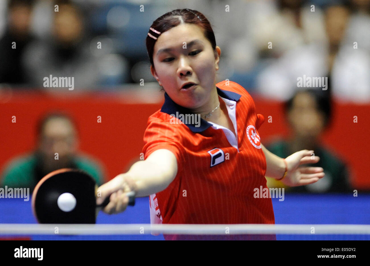 Tokyo, Japan. 3rd May, 2014. Lee Ho Ching of China's Hong Kong plays ...