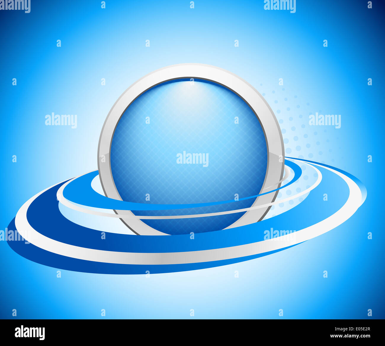 Abstract icon in blue color. Bright illustration Stock Photo - Alamy
