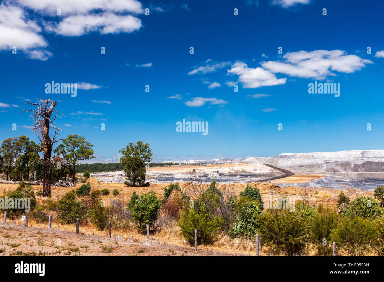 Griffin open cast coal mine just outside of Collie Western Australia ...