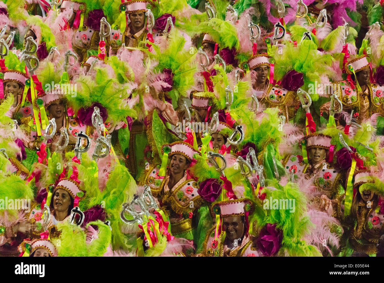 Samba Parade at Sambadrome during Carnival, Rio de Janeiro, Brazil ...