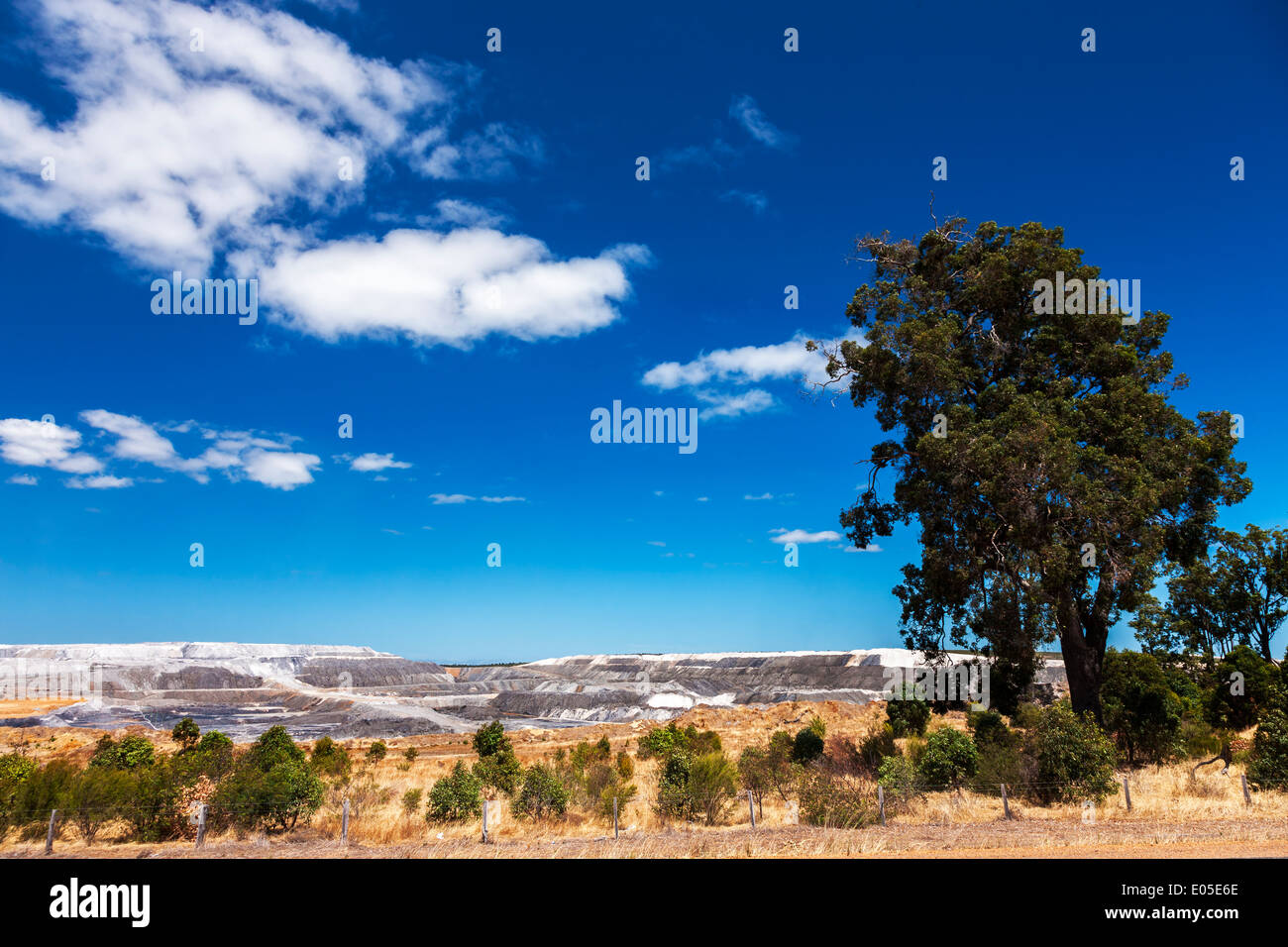 Griffin open cast coal mine just outside of Collie Western Australia ...