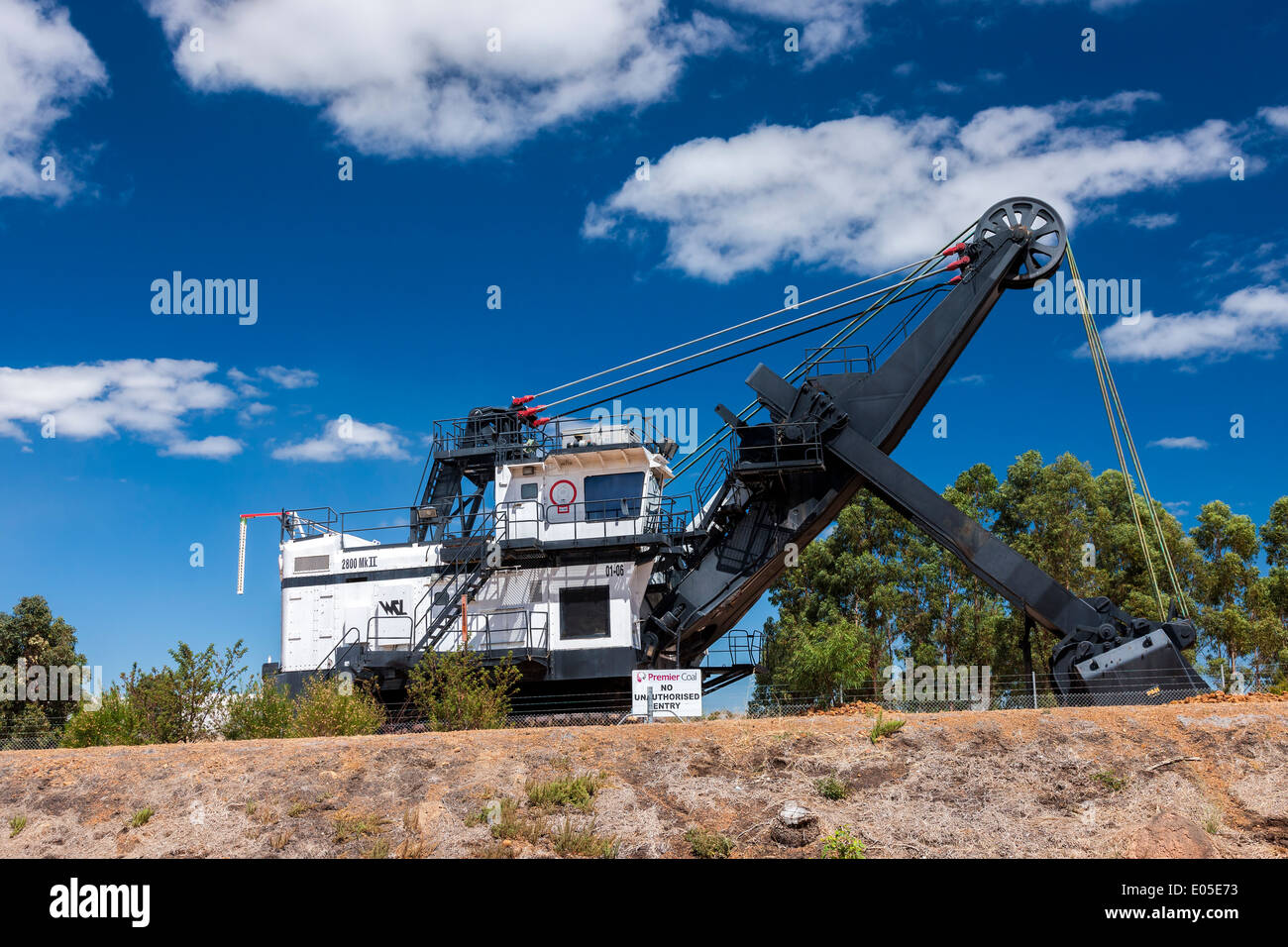 Griffin open cast coal mine just outside of Collie Western Australia ...