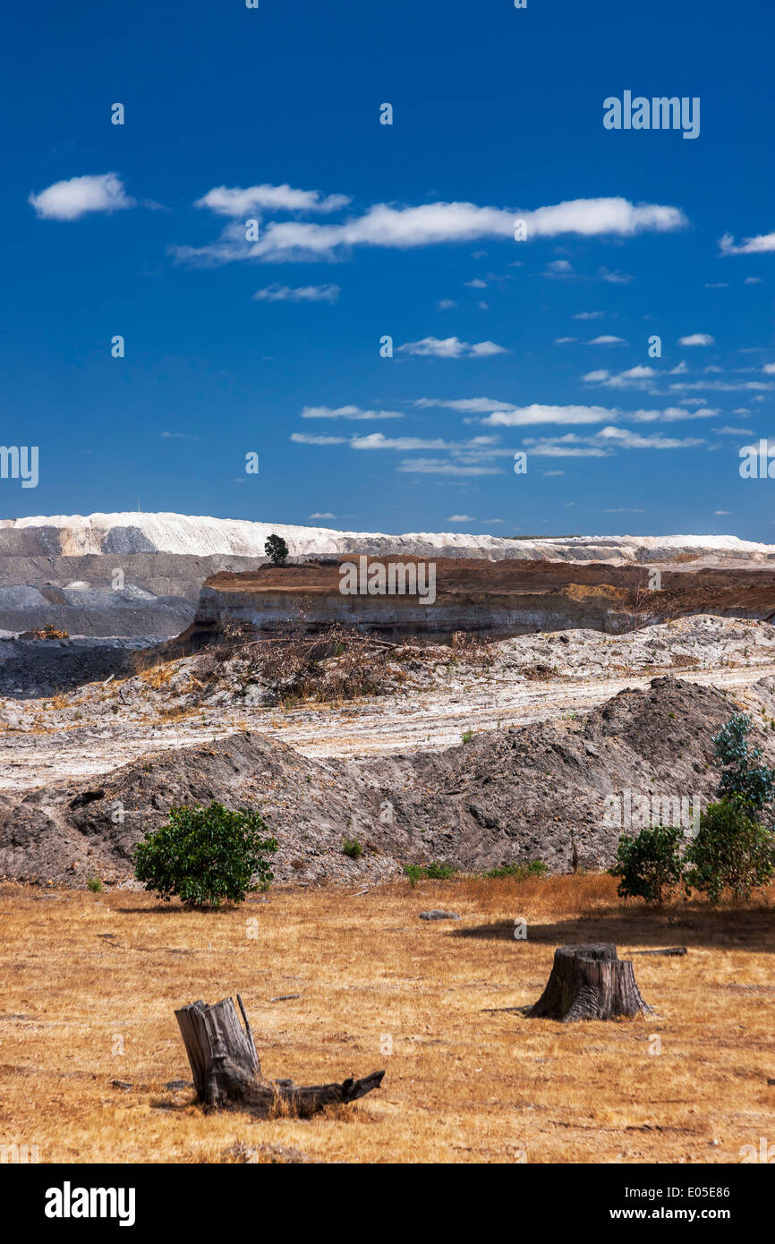 Griffin open cast coal mine just outside of Collie Western Australia ...