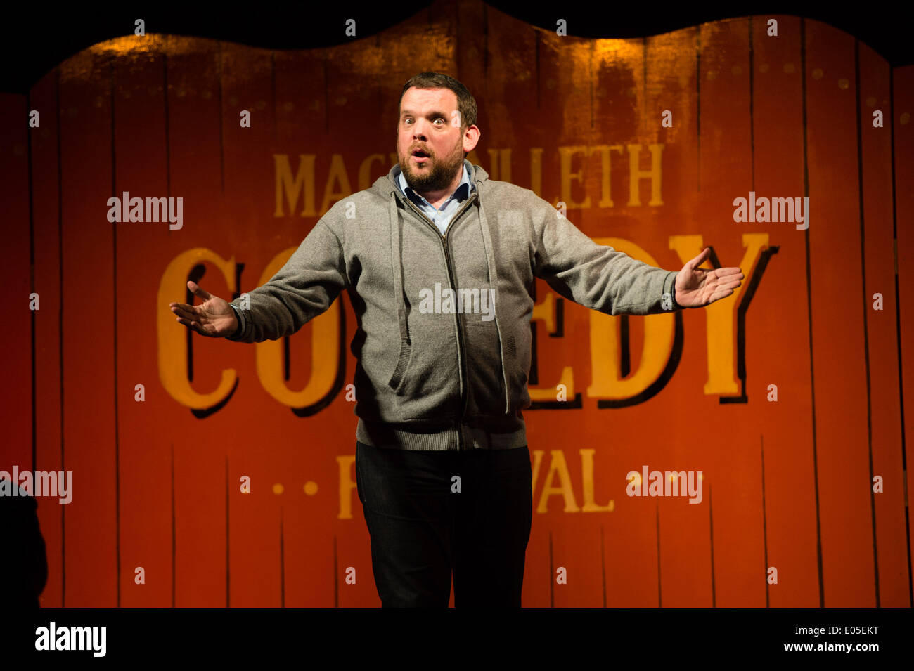 Machynlleth, Wales, UK. 2nd May 2014. MARK OLVER on stage at The fifth ...