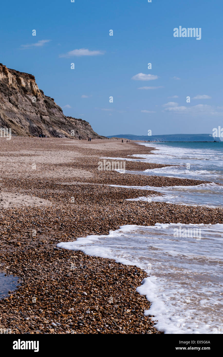 Hengistbury Head cliffs and beach, Bournemouth, Dorset, England, UK ...