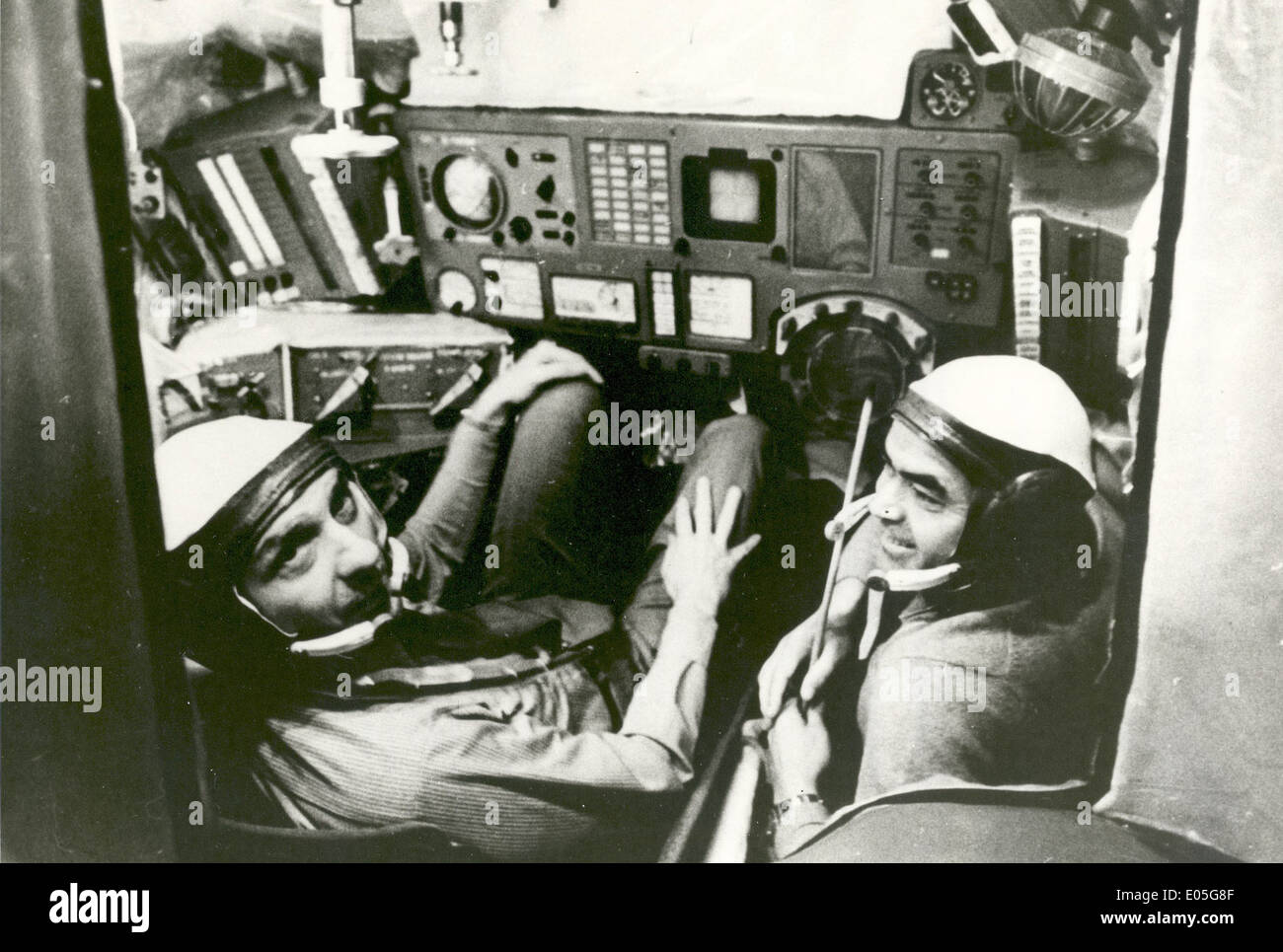 Thomas Stafford Trains in Soviet Simulator for ASTP Stock Photo - Alamy