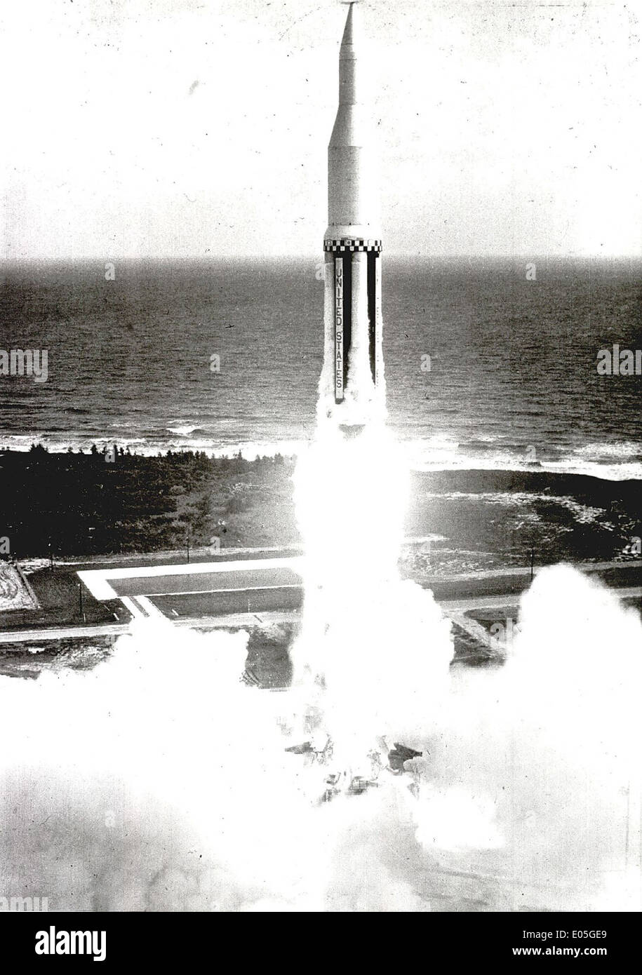 First Saturn (SA-1) Launch Stock Photo - Alamy
