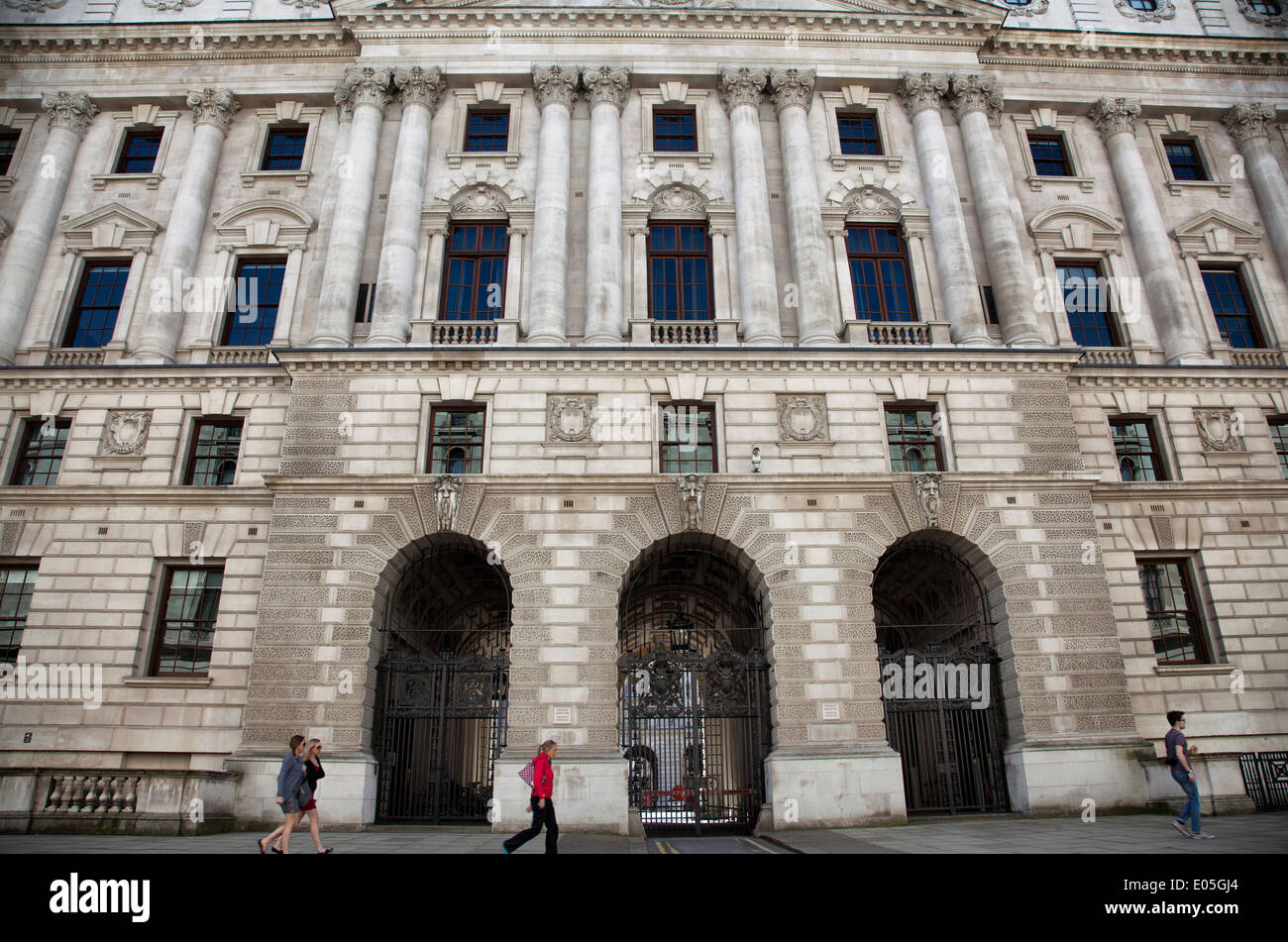 King Charles Street Government Buildings in London SW1 - UK Stock Photo ...