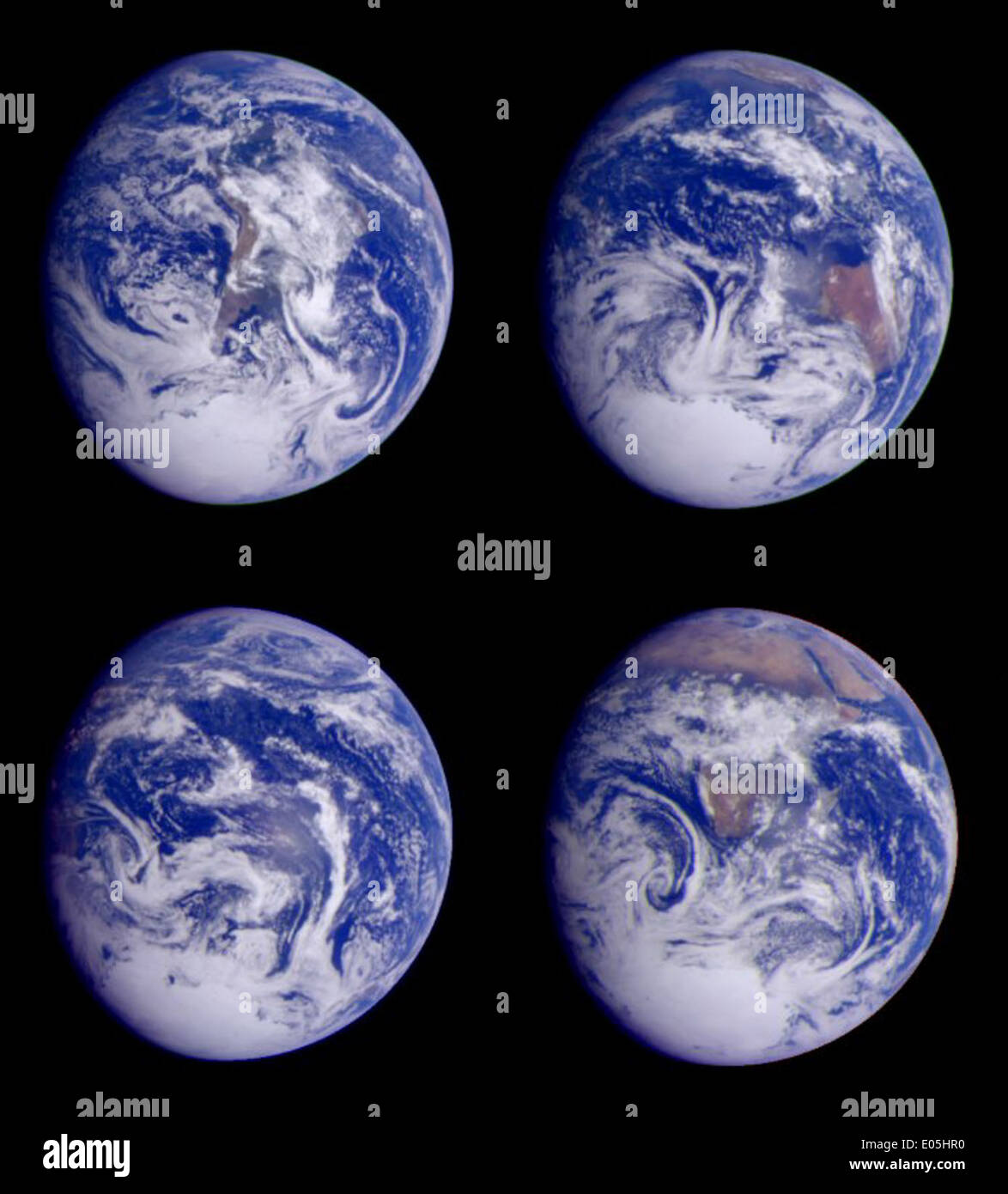 NASA has captured global images of Earth, highlighting its diverse ...