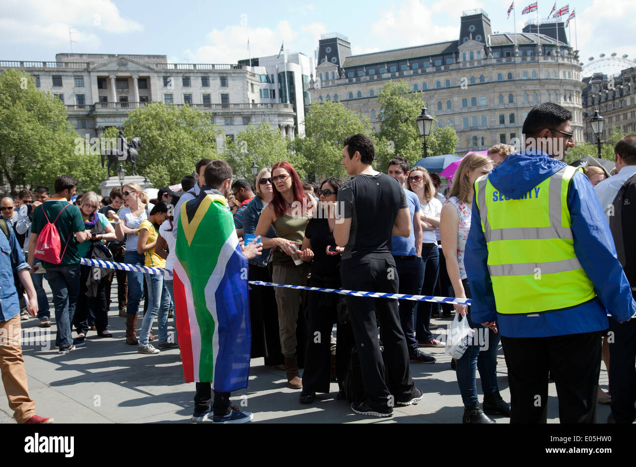 People Voting for South African Election Waiting in Queues on Trafalgar ...