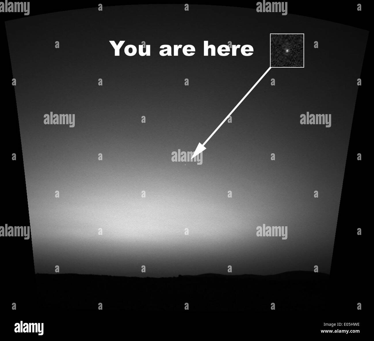 Earth from Mars Stock Photo - Alamy