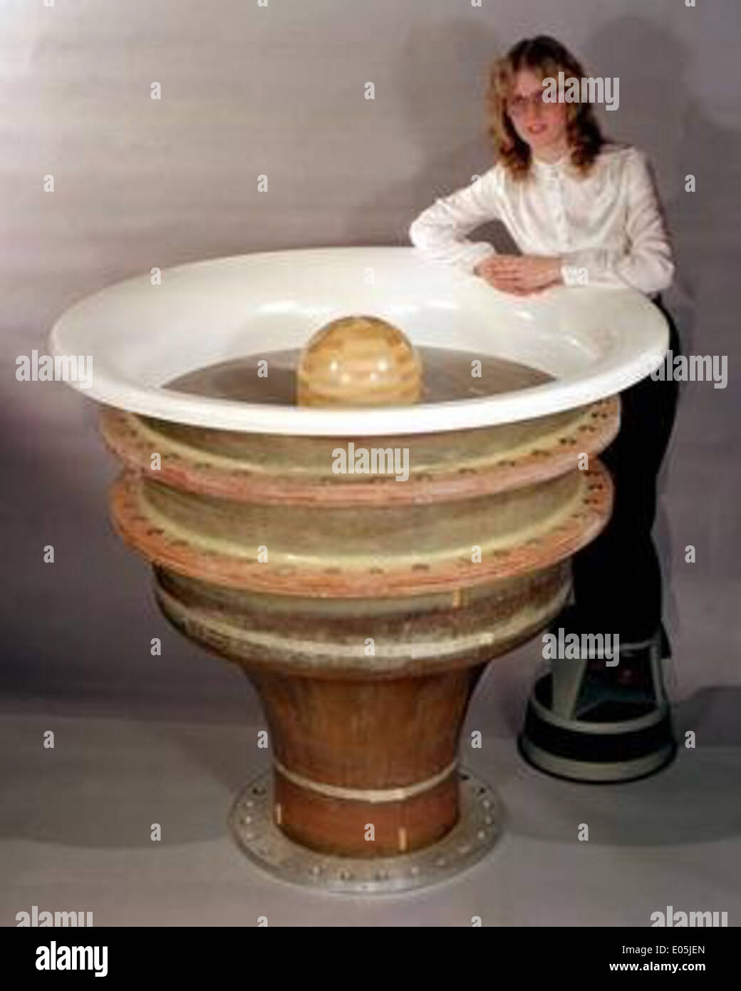 The image shows a historic NASA inlet section at a 45-degree angle ...