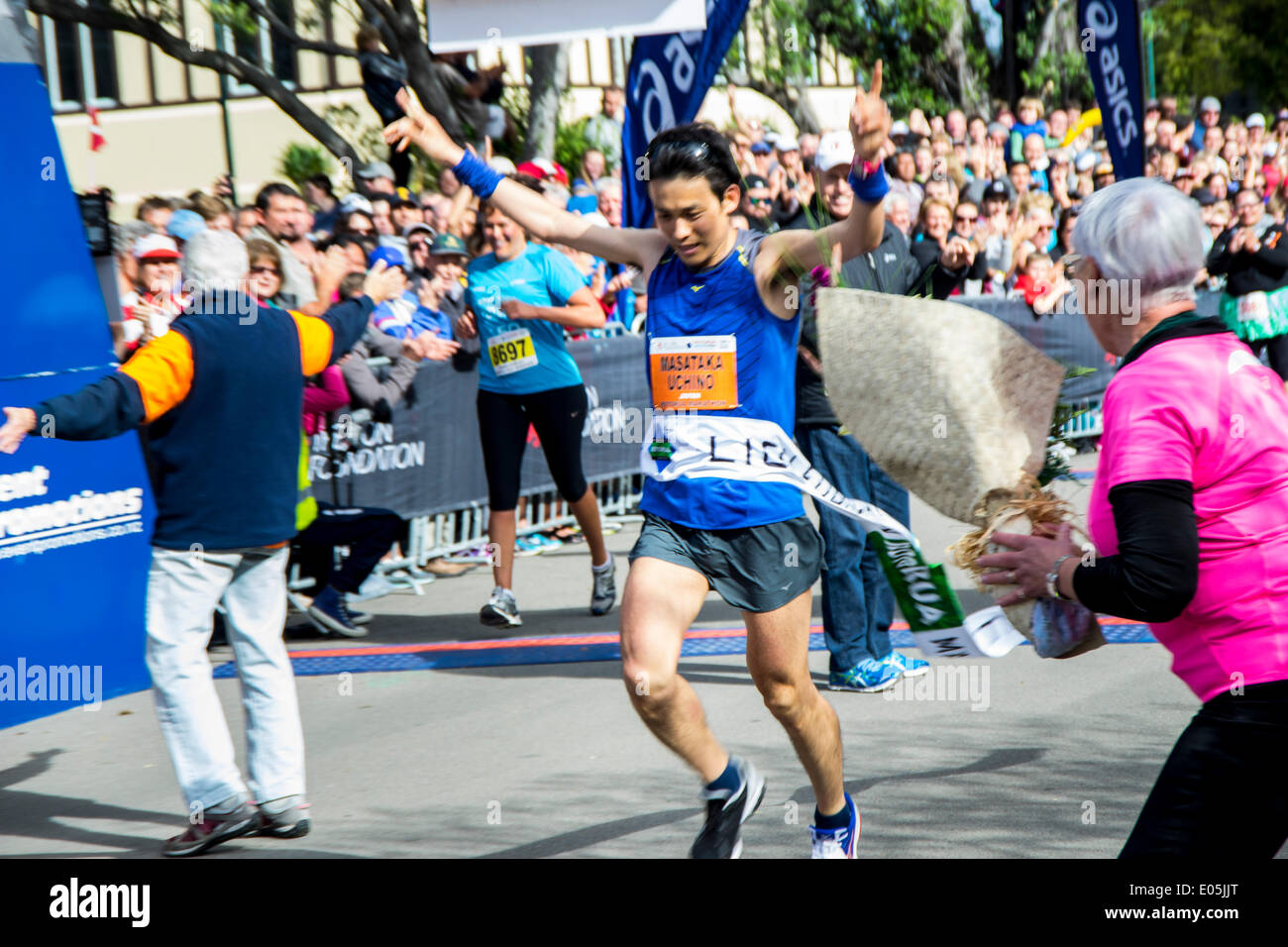 Rotorua, New Zealand. 2nd May 2014. Masataka Uchino of Japan wins ...