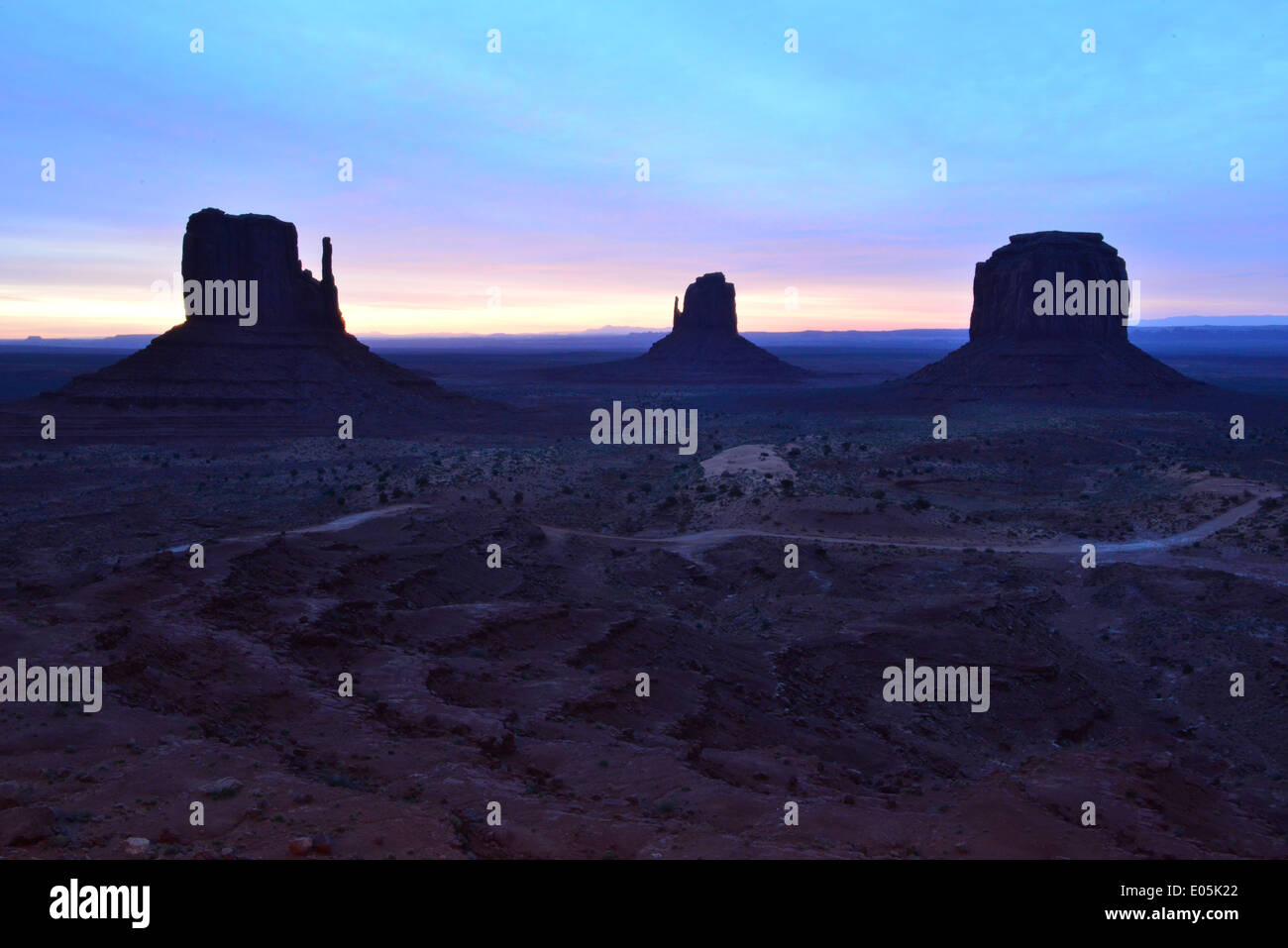 Monument Valley in Utah at Sunrise Stock Photo - Alamy
