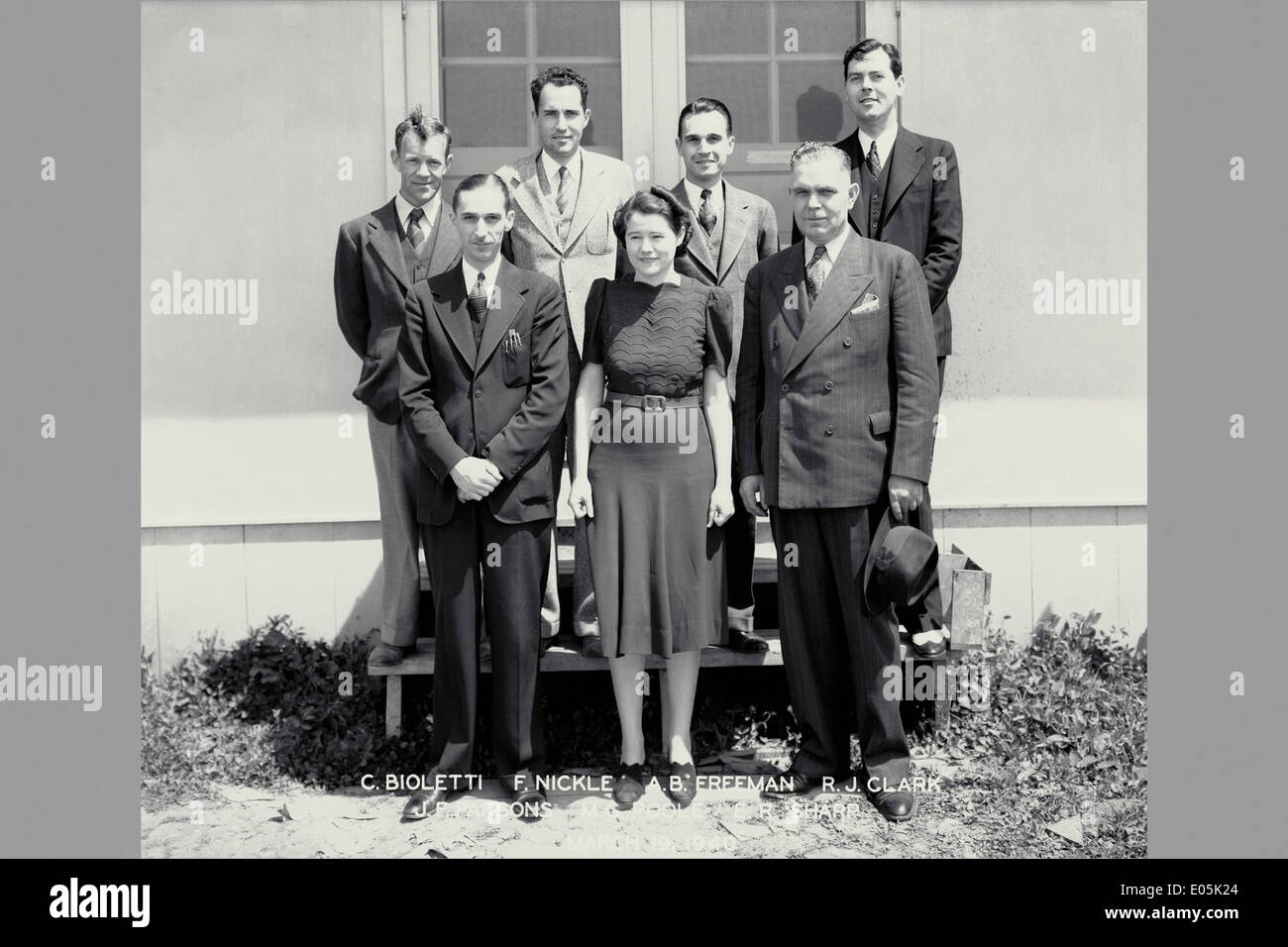 NACA employees in 1940 at NASA Ames Research Center. This historic ...