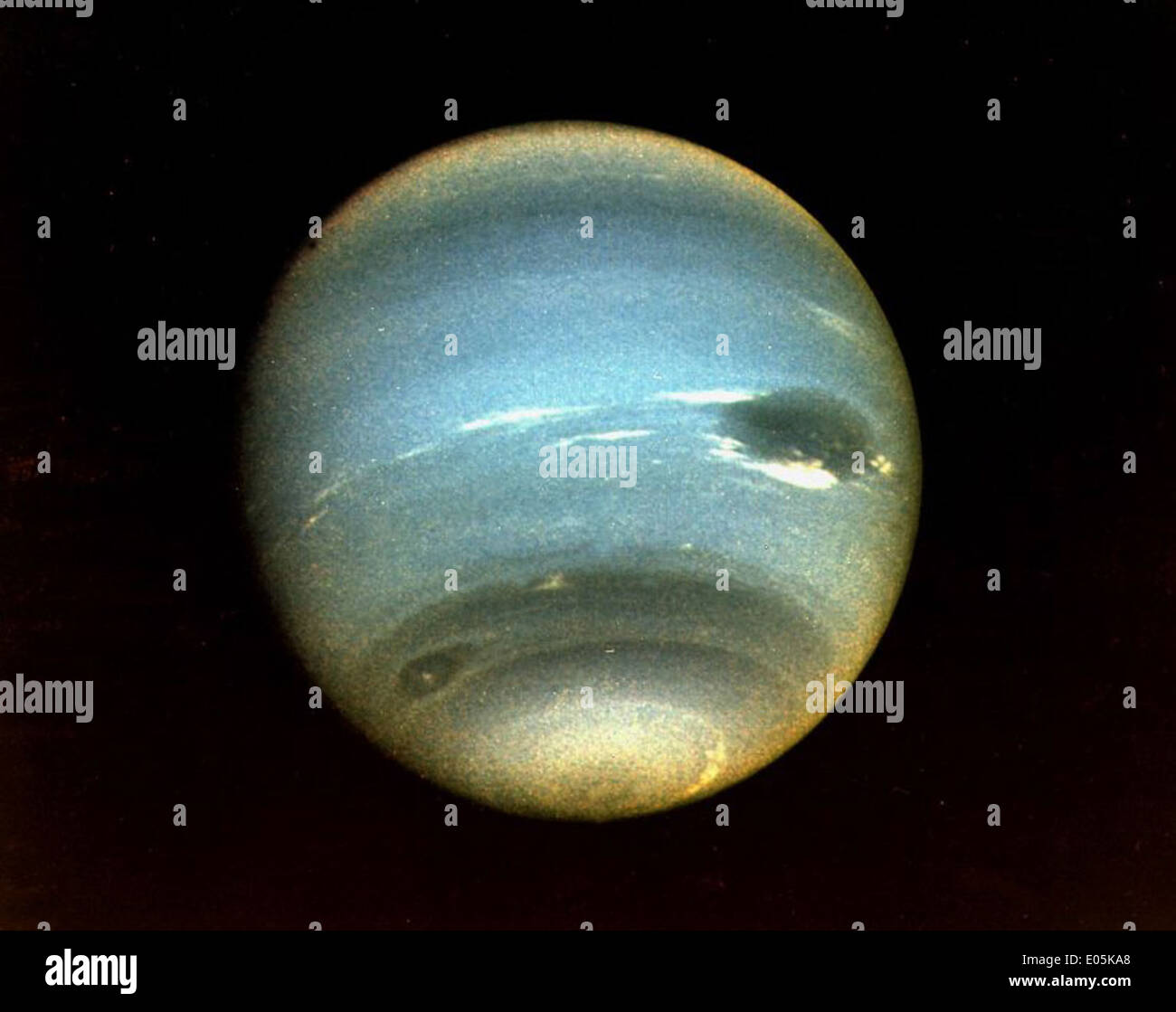 NASA's Voyager 2 spacecraft captured the first images of Neptune during its flyby in 1989 ...