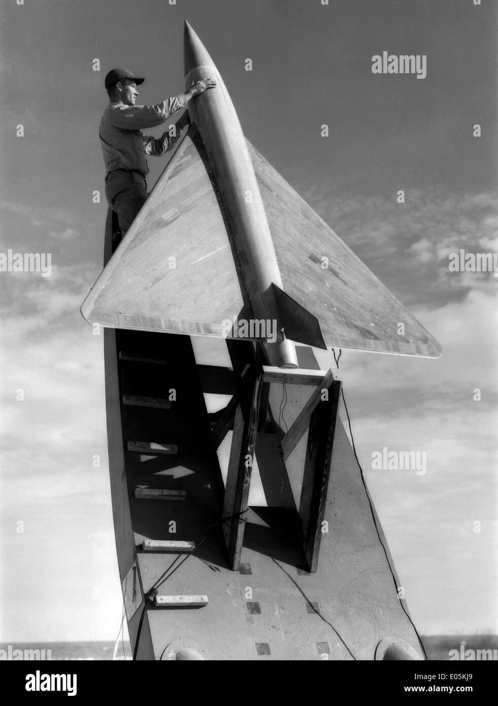 This image captures a significant moment in NASA's historical archives ...