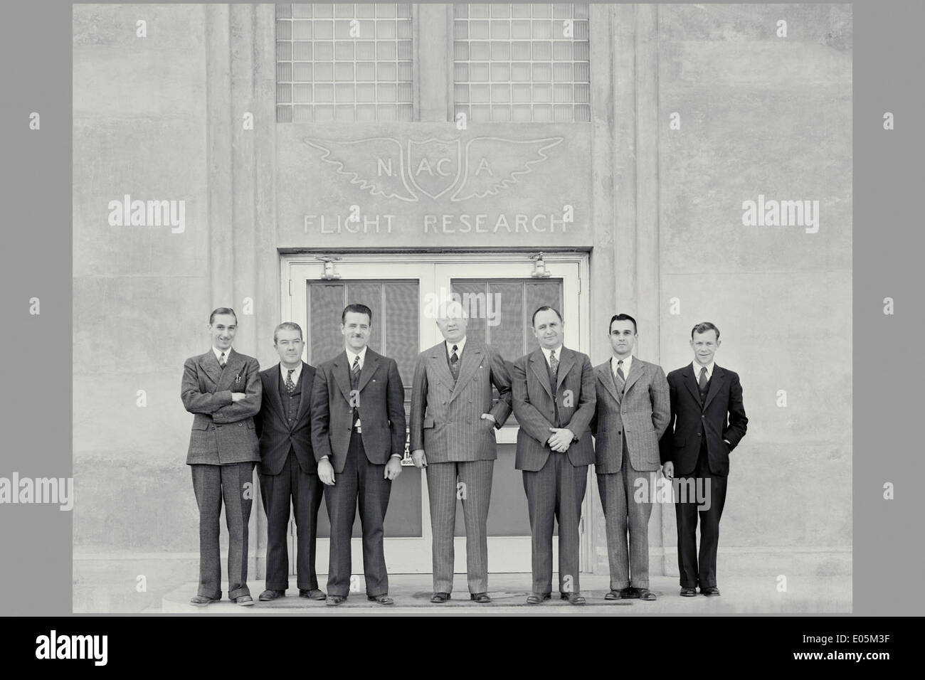 A 1940 photograph depicts high-ranking NACA officials, NASA's ...