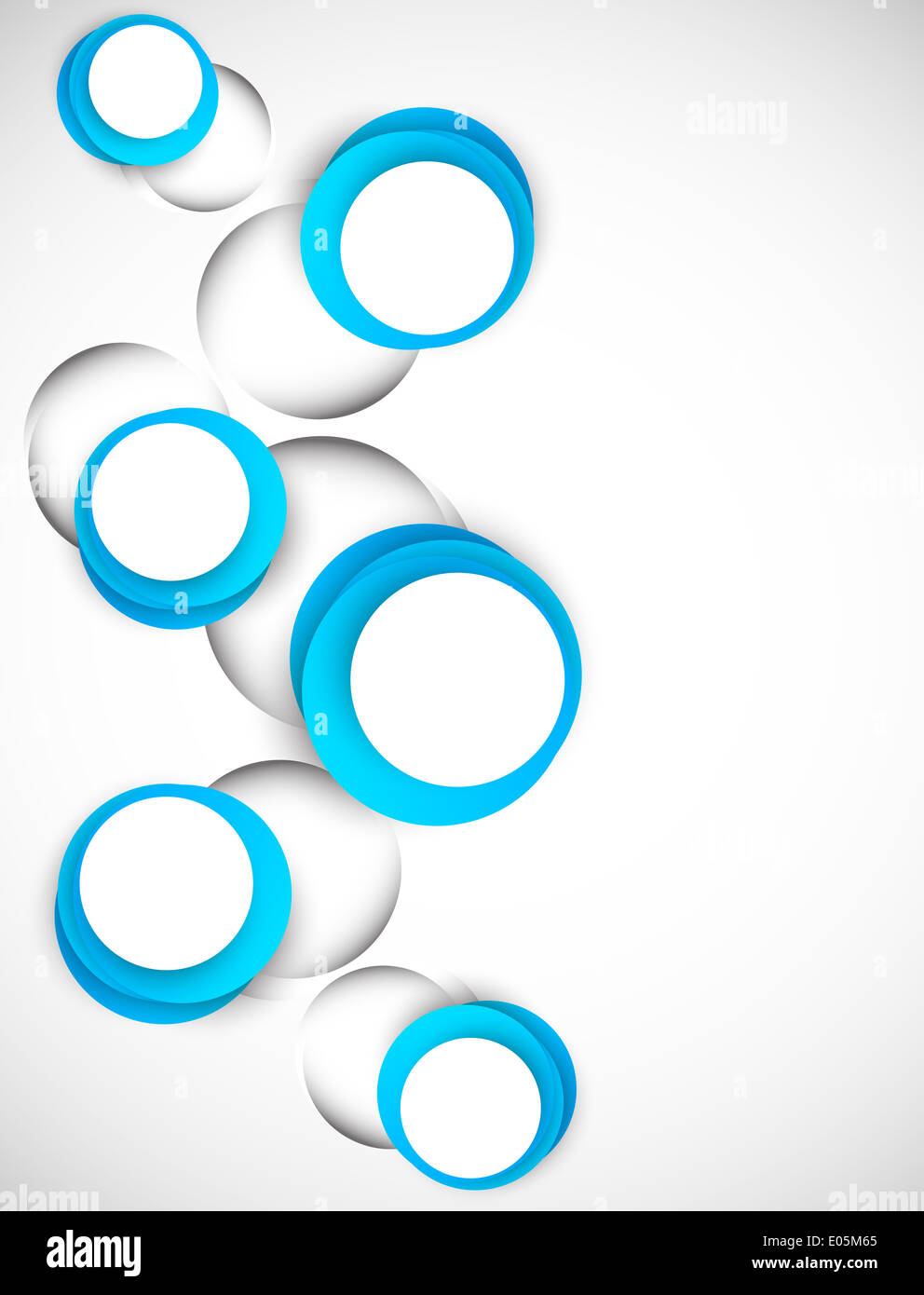 Abstract background with blue circles. Bright illustration Stock Photo ...