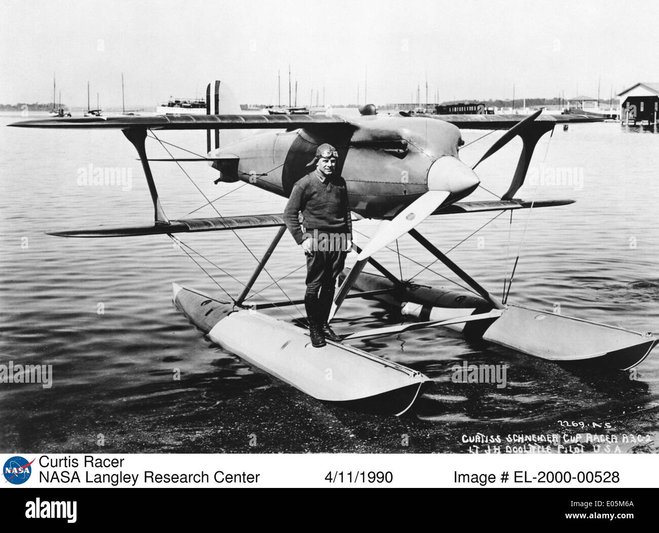 The 1928 Curtiss Racer, displayed at NASA Langley Research Center ...