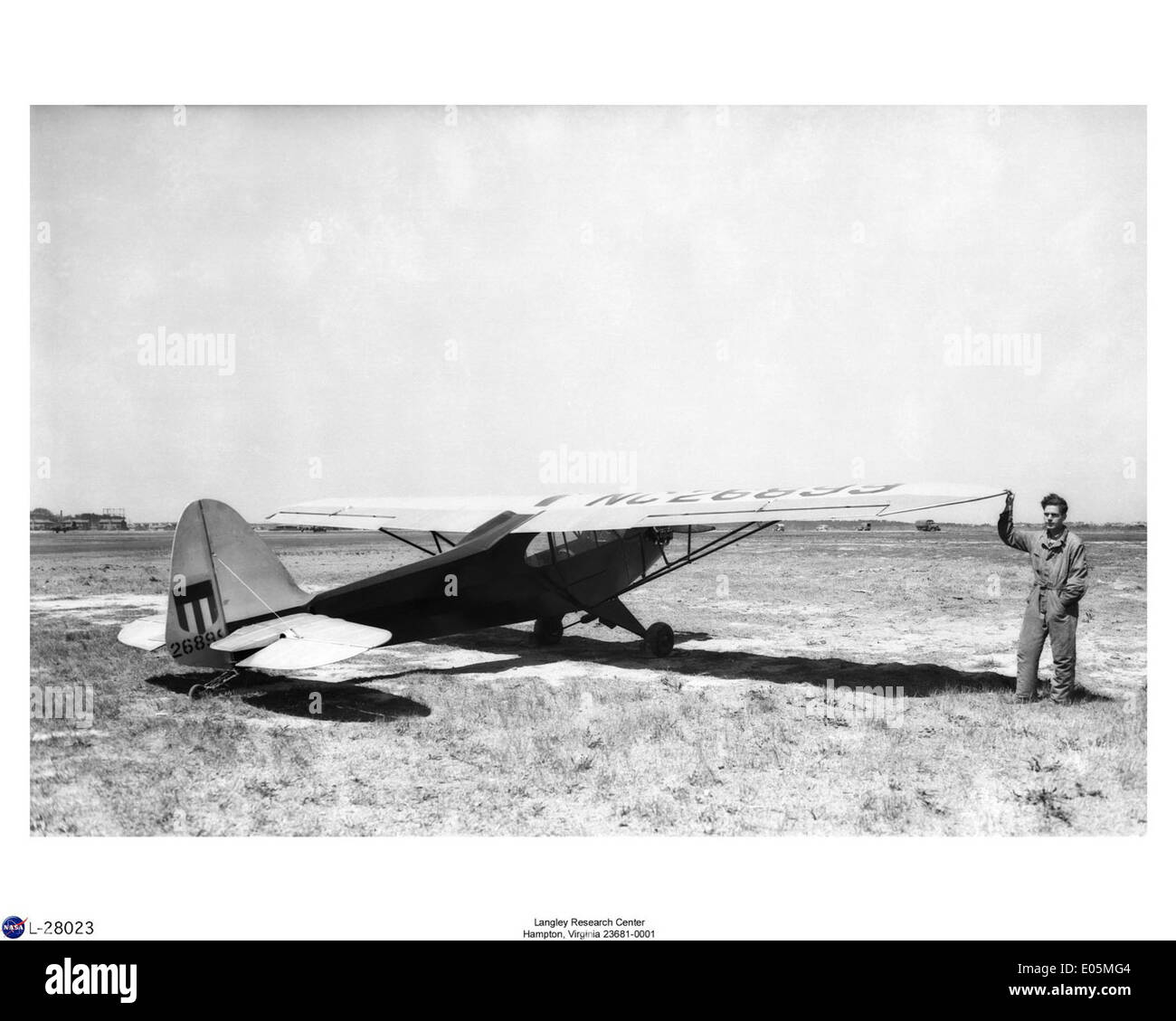 The Piper J-3L50 Cub, a 1942 aircraft, is part of NASA's historical ...
