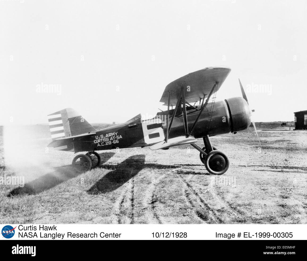 The Curtiss Hawk 1928, an early aircraft model, is preserved at NASA's ...