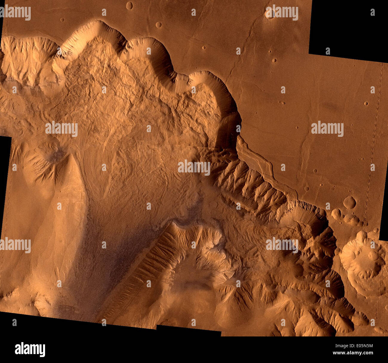 Ophir Chasma, a large canyon on Mars, captured by NASA's Viking 1 ...