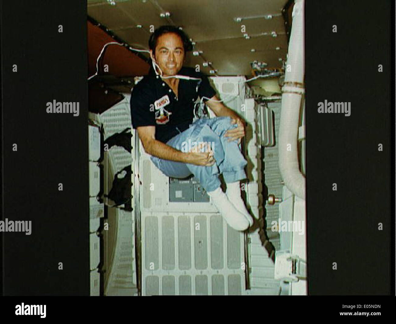 NASA astronauts aboard the Space Shuttle test the effects of gravity ...