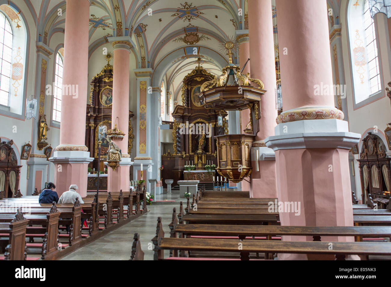Interior village church hi-res stock photography and images - Alamy