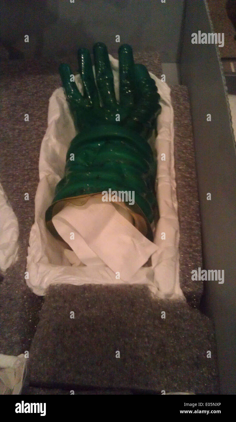 NASA spacesuit gloves, an essential component of astronaut gear, are ...