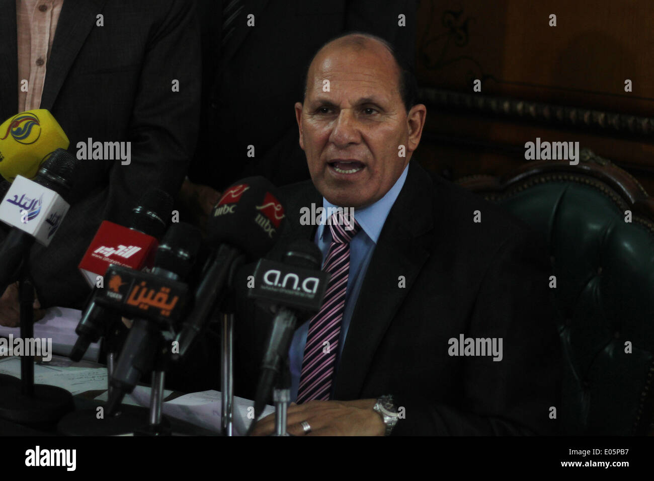 Cairo, Egypt. 3rd May, 2014. Egyptian Major General, Mahmoud Khalifa ...