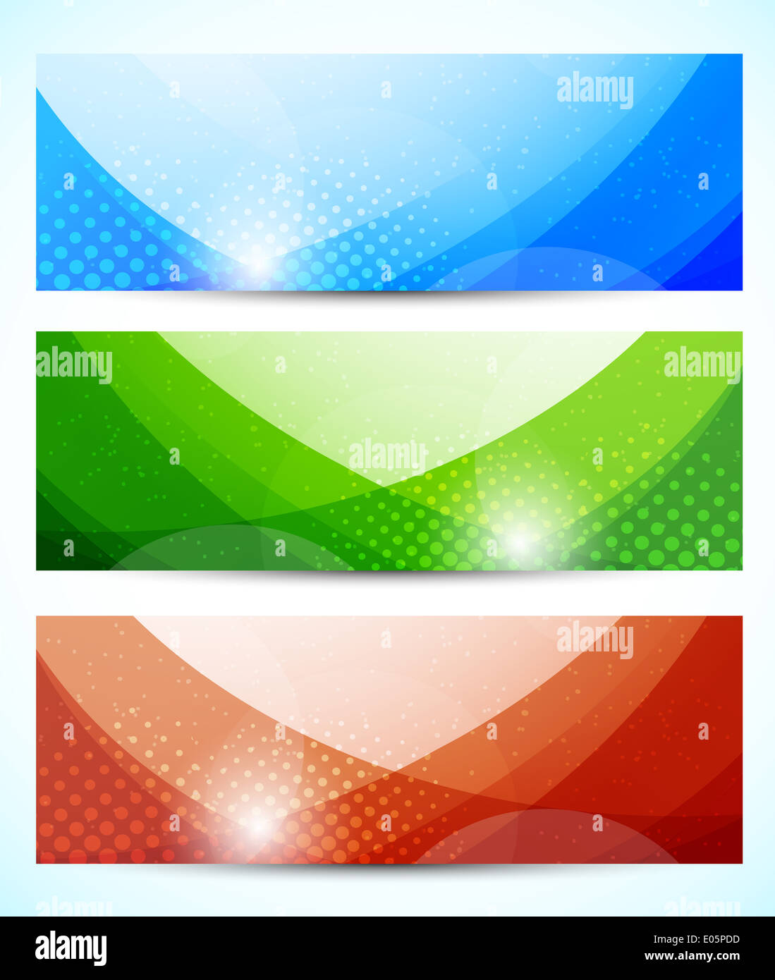 Set of tech banners. Abstract colorful illustration Stock Photo - Alamy