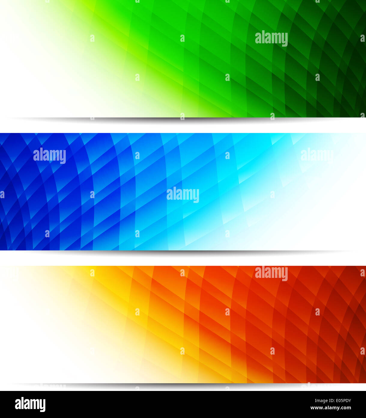 Set of tech banners. Abstract colorful illustration Stock Photo - Alamy