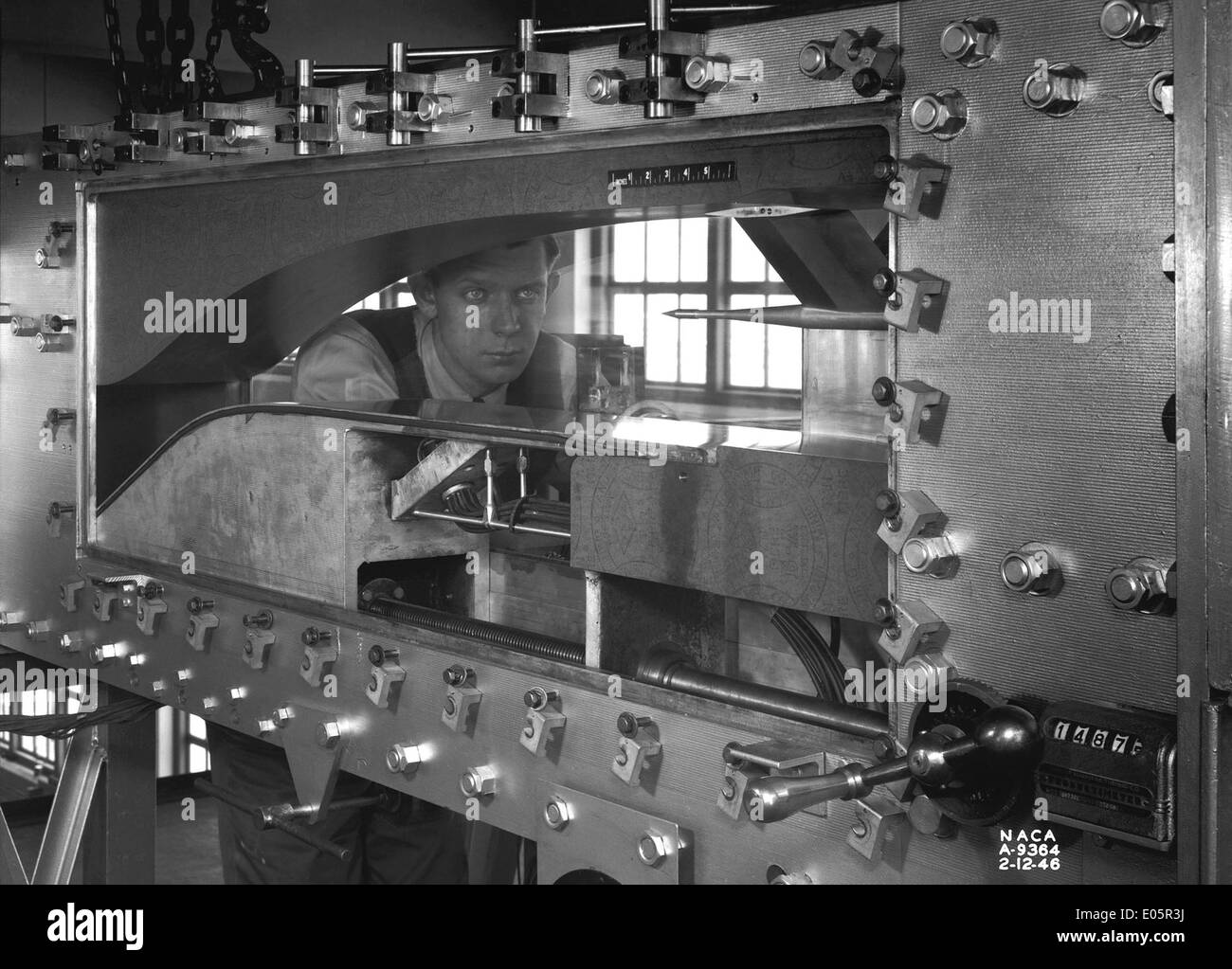 The 8 x 8-inch Pilot Tunnel at NASA’s Langley Research Center is used ...
