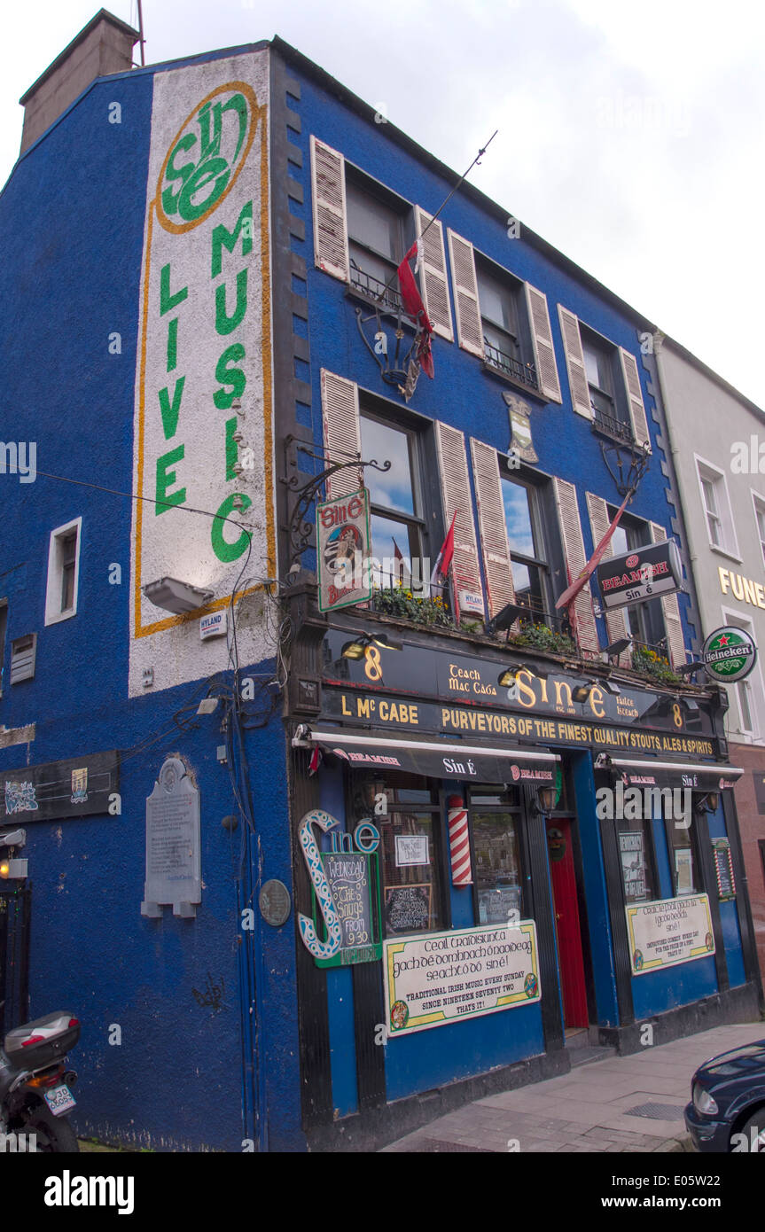 Sin E pub bar in Coburg Street Cork City Munster Ireland Stock Photo ...