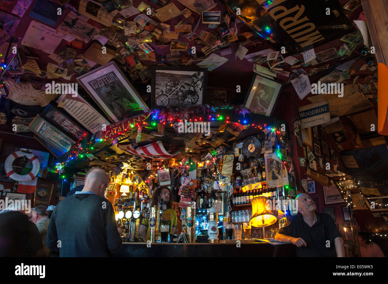 Interior of Sin e pub in Cork City Munster Ireland Stock Photo - Alamy
