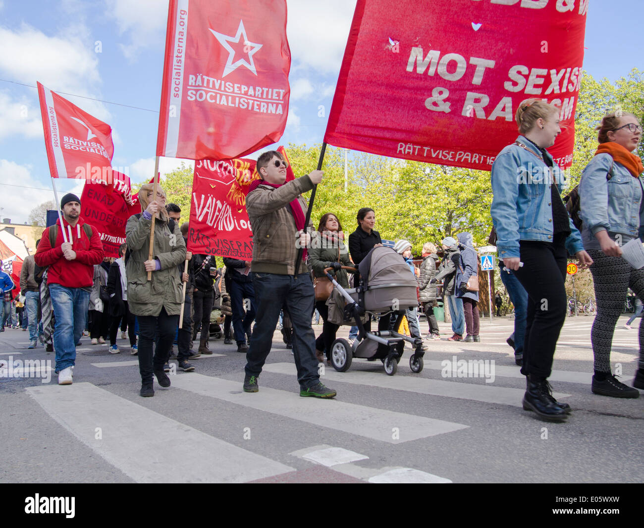 Workers Day Demonstration, Stockholm Stock Photo - Alamy