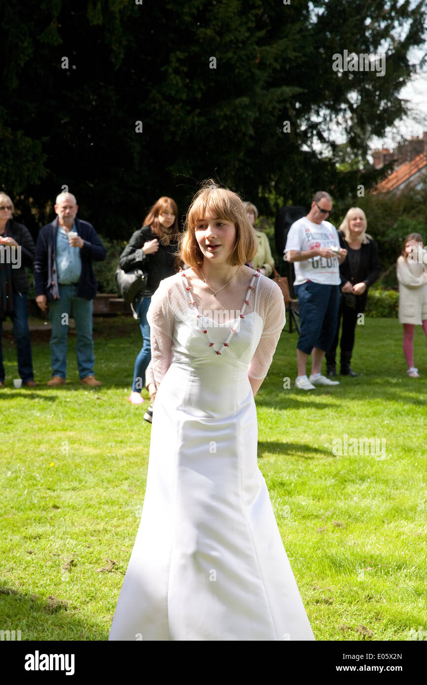 Orpington, Kent, UK. 3rd May 2014. Orpington May Queen Carol Hussey was ...