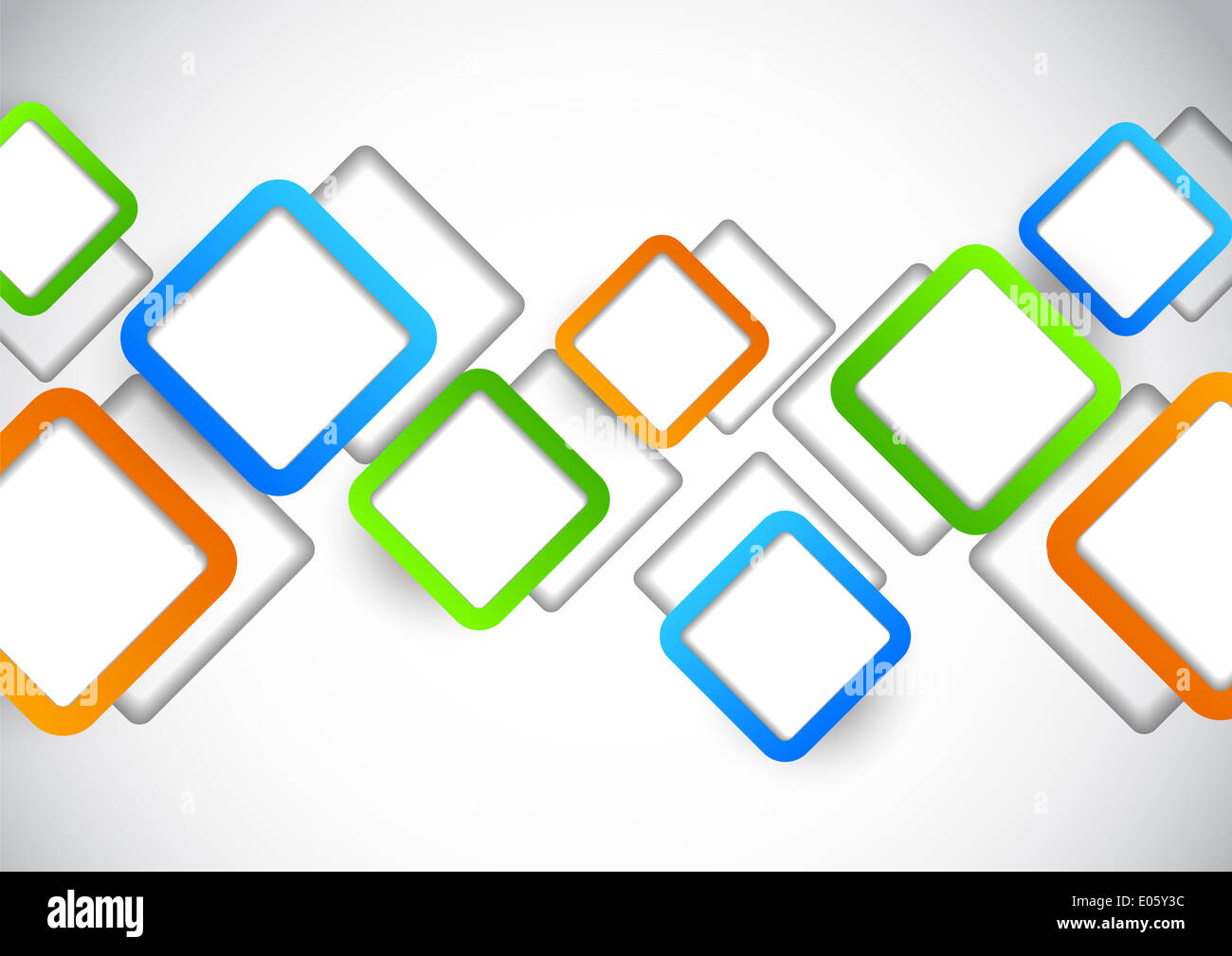 Background with colorful cut out squares Stock Photo - Alamy