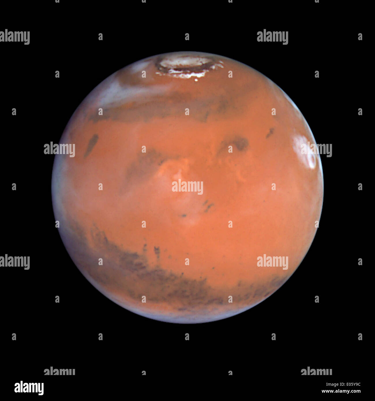 The Hubble Space Telescope captures detailed images of Mars, including ...
