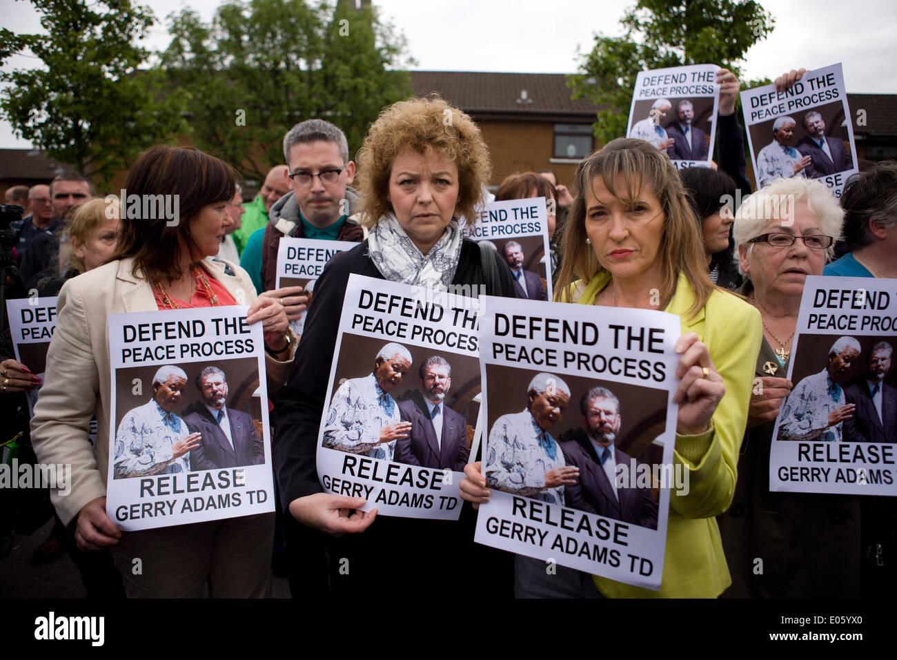 Divis Street , Belfast, 3rd May 2014.Jennifer McCann, Niall O ...