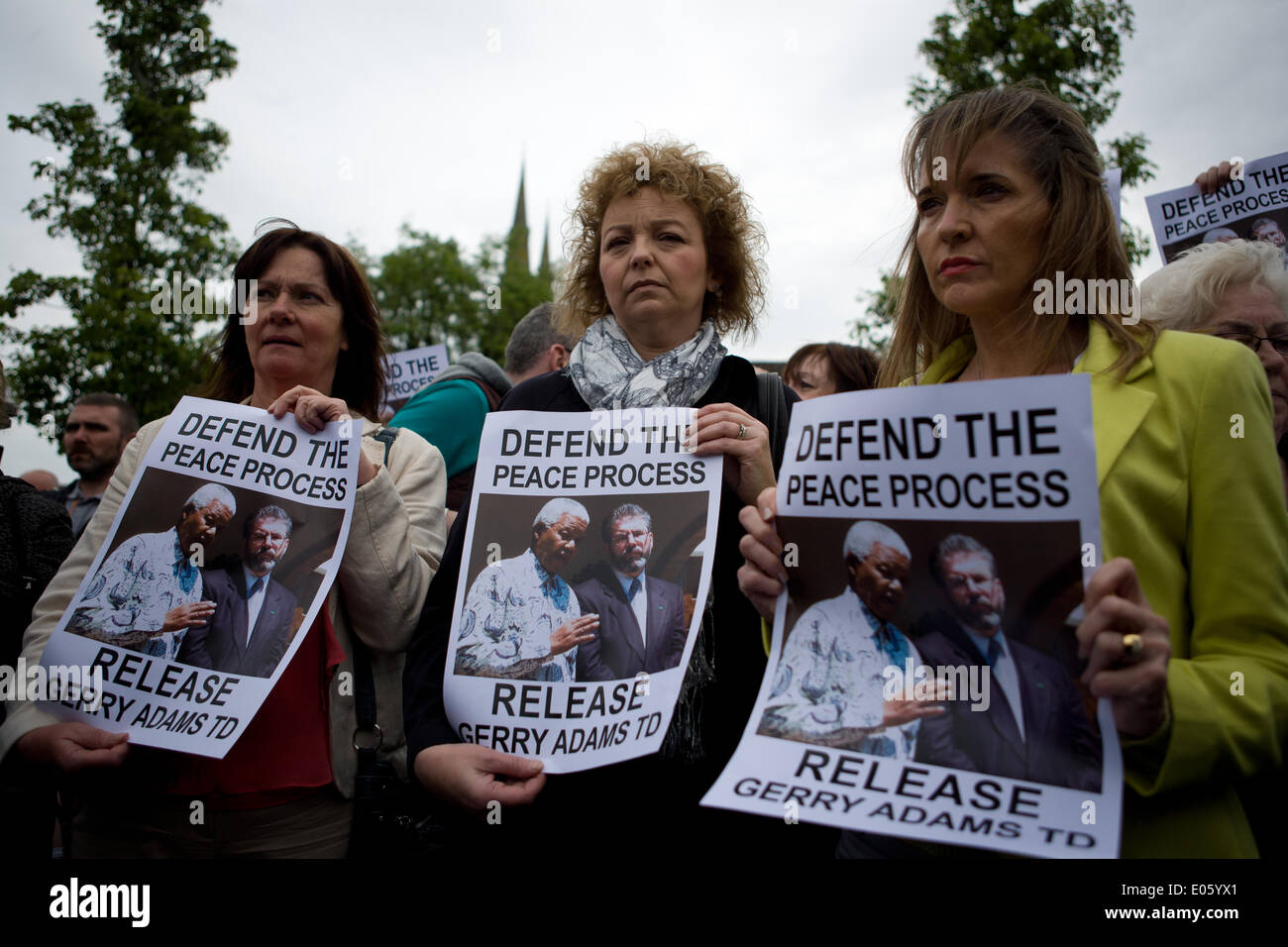Divis Street , Belfast, 3rd May 2014.Jennifer McCann, Caral Ni Chuilin ...