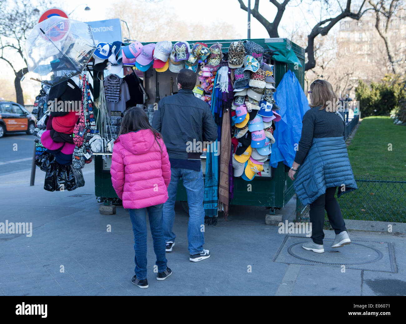 Crowds of People visiting the capital of France, with views of Paris ...
