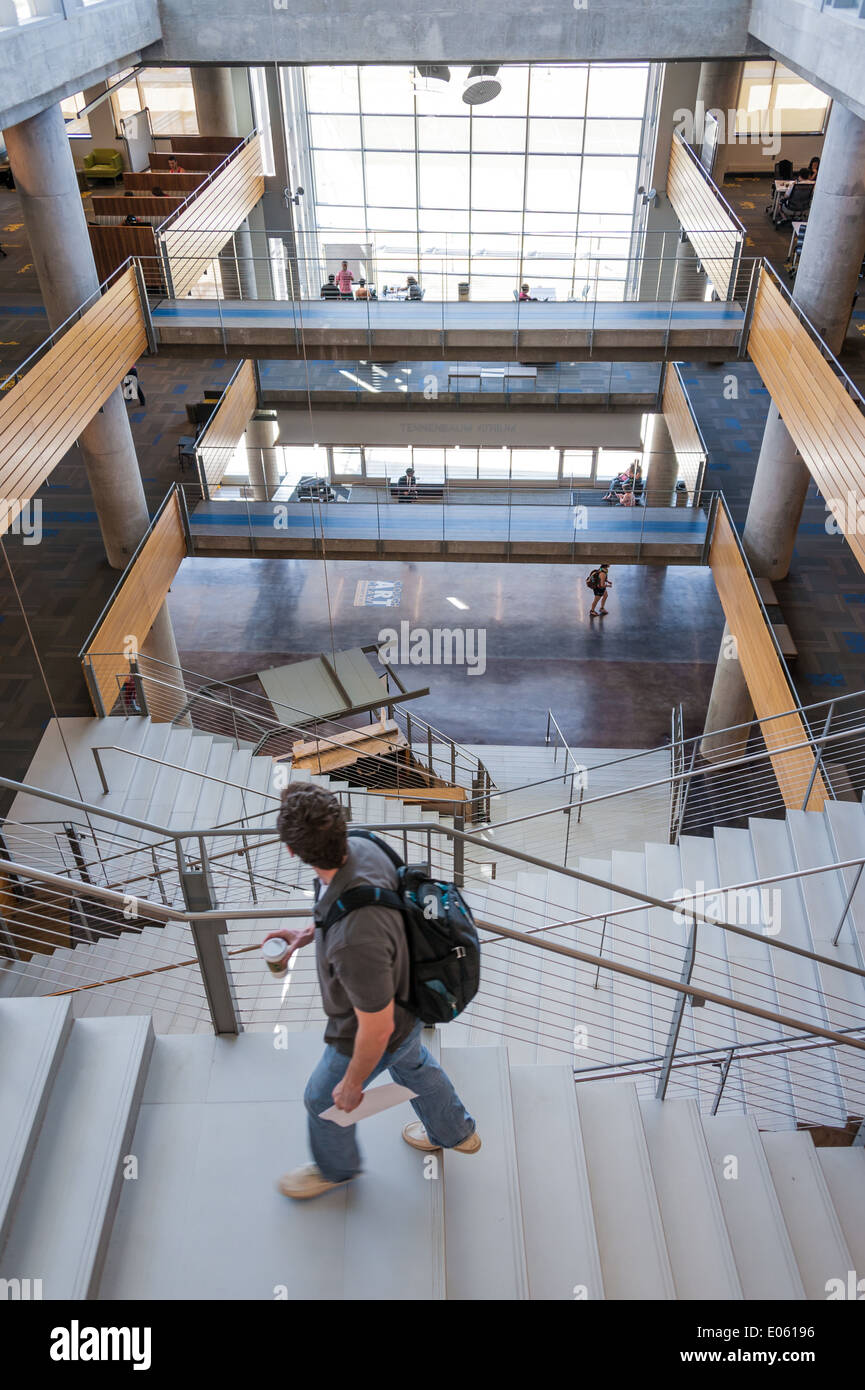 Interior view of the Clough Undergraduate Learning Commons, a gathering ...