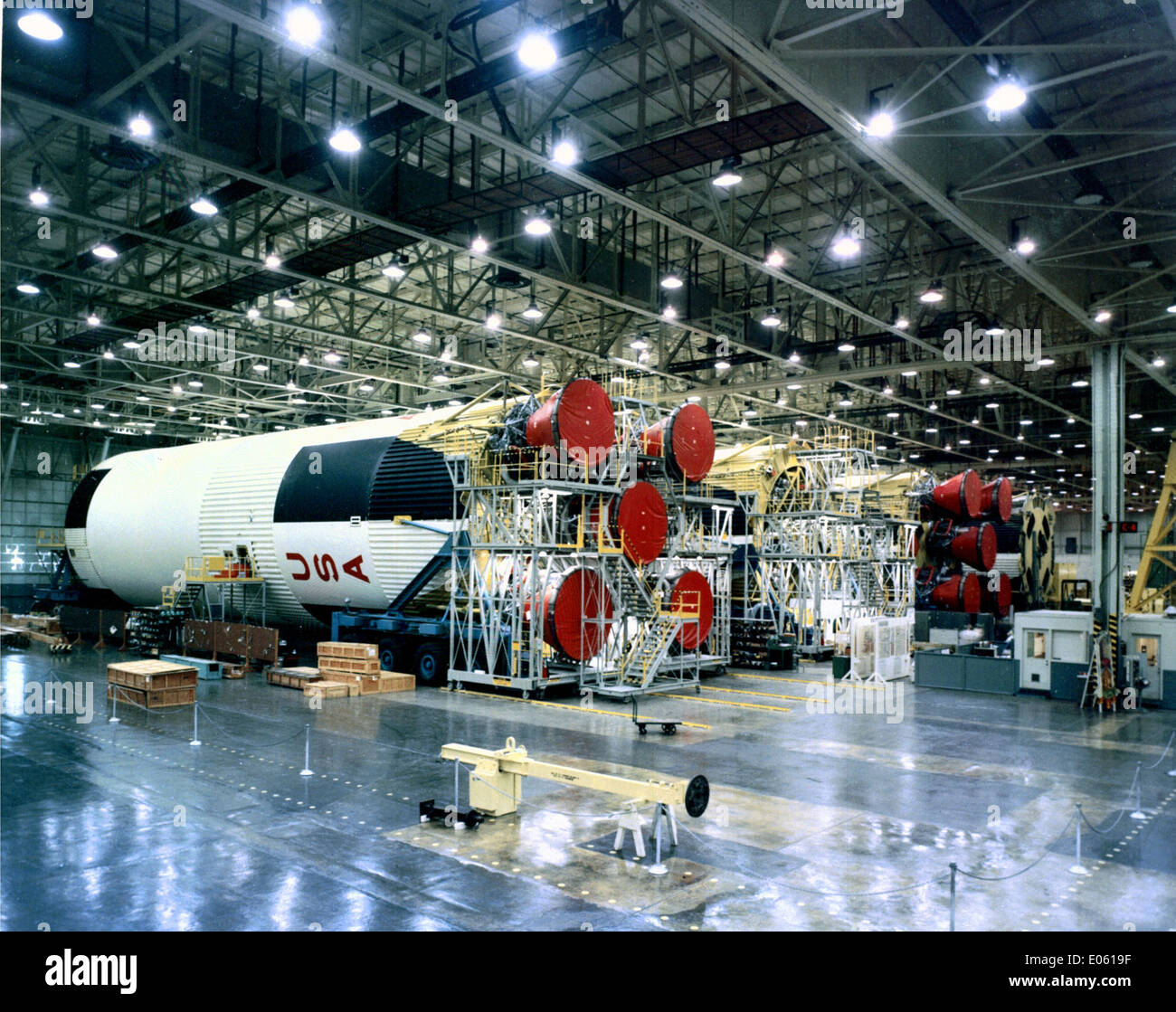 The Saturn V S-1C stages were assembled at NASA's Michoud Assembly ...