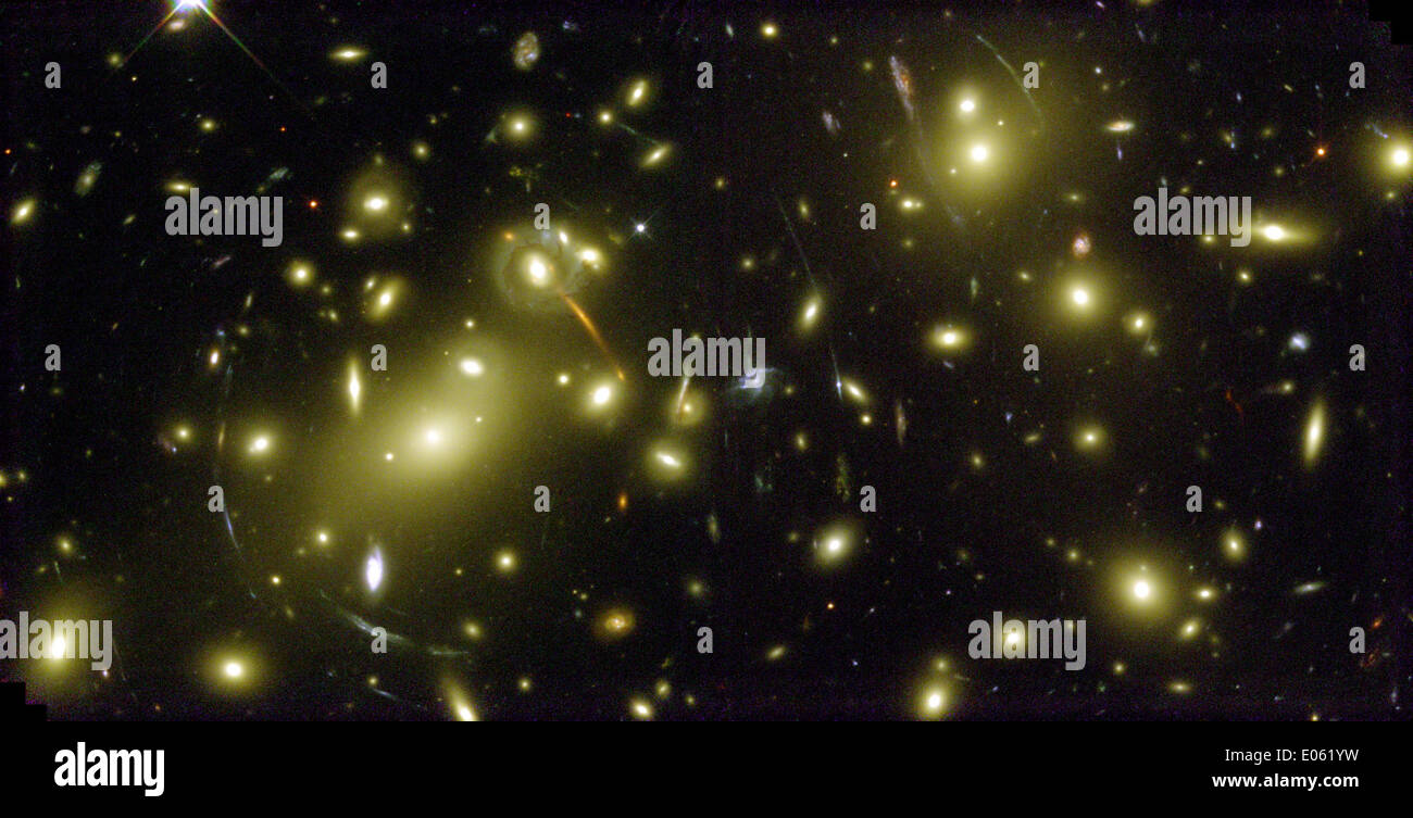 The Hubble Space Telescope imaged the Abell galaxy cluster ...