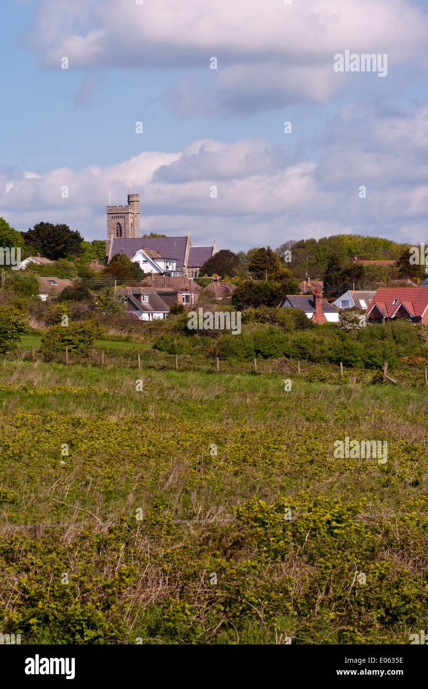 St Andrews Church and Fairlight Village East Sussex UK Stock Photo - Alamy