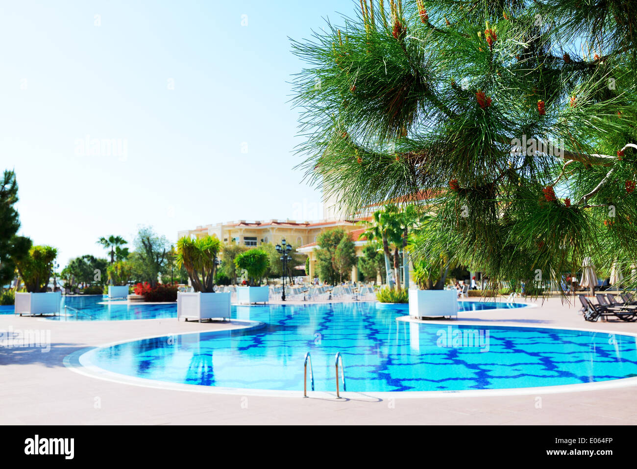 Swimming pool at luxury hotel, Antalya, Turkey Stock Photo - Alamy
