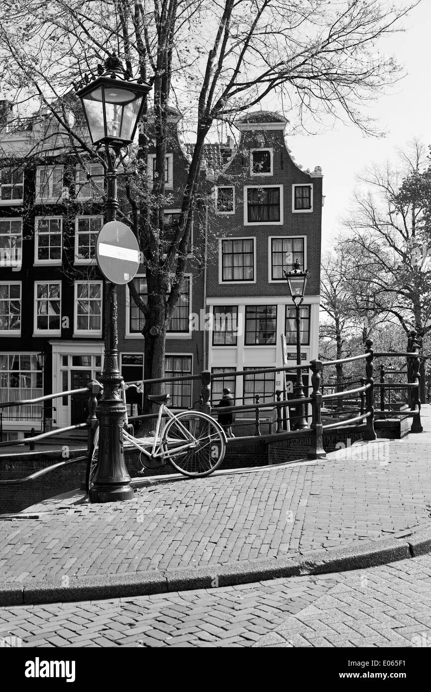 black and white amsterdam Stock Photo - Alamy